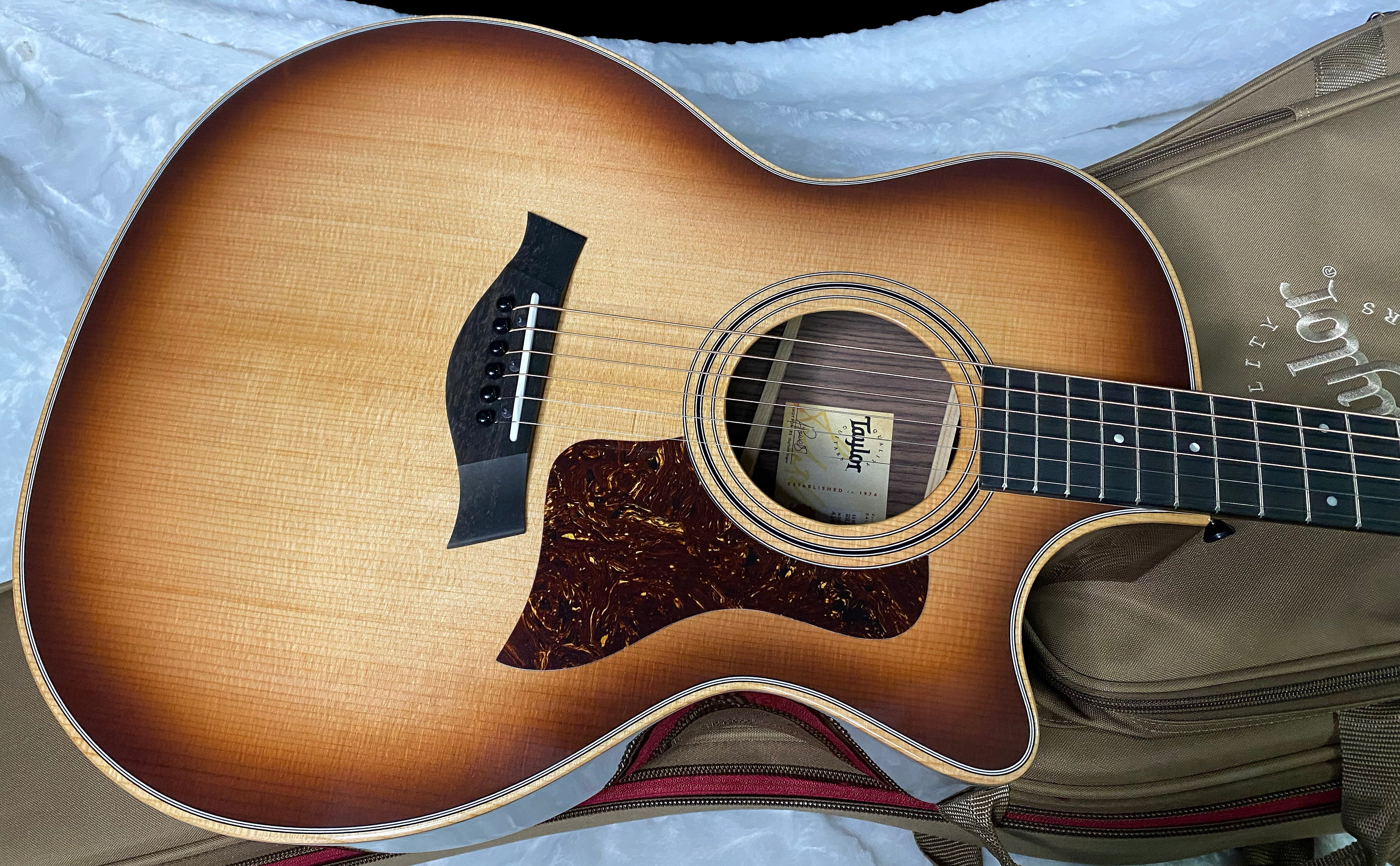 NEW! Taylor 414ce Studio Acoustic-Electric Guitar - Shaded Edgeburst ...